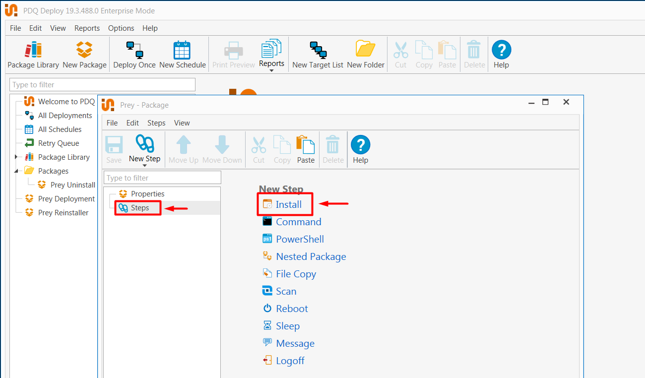 Instalando Prey con PDQ Deploy – Centro de Ayuda de Prey